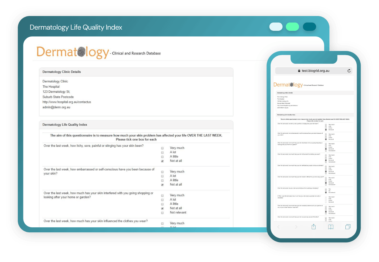 Collection web applications - BioGrid