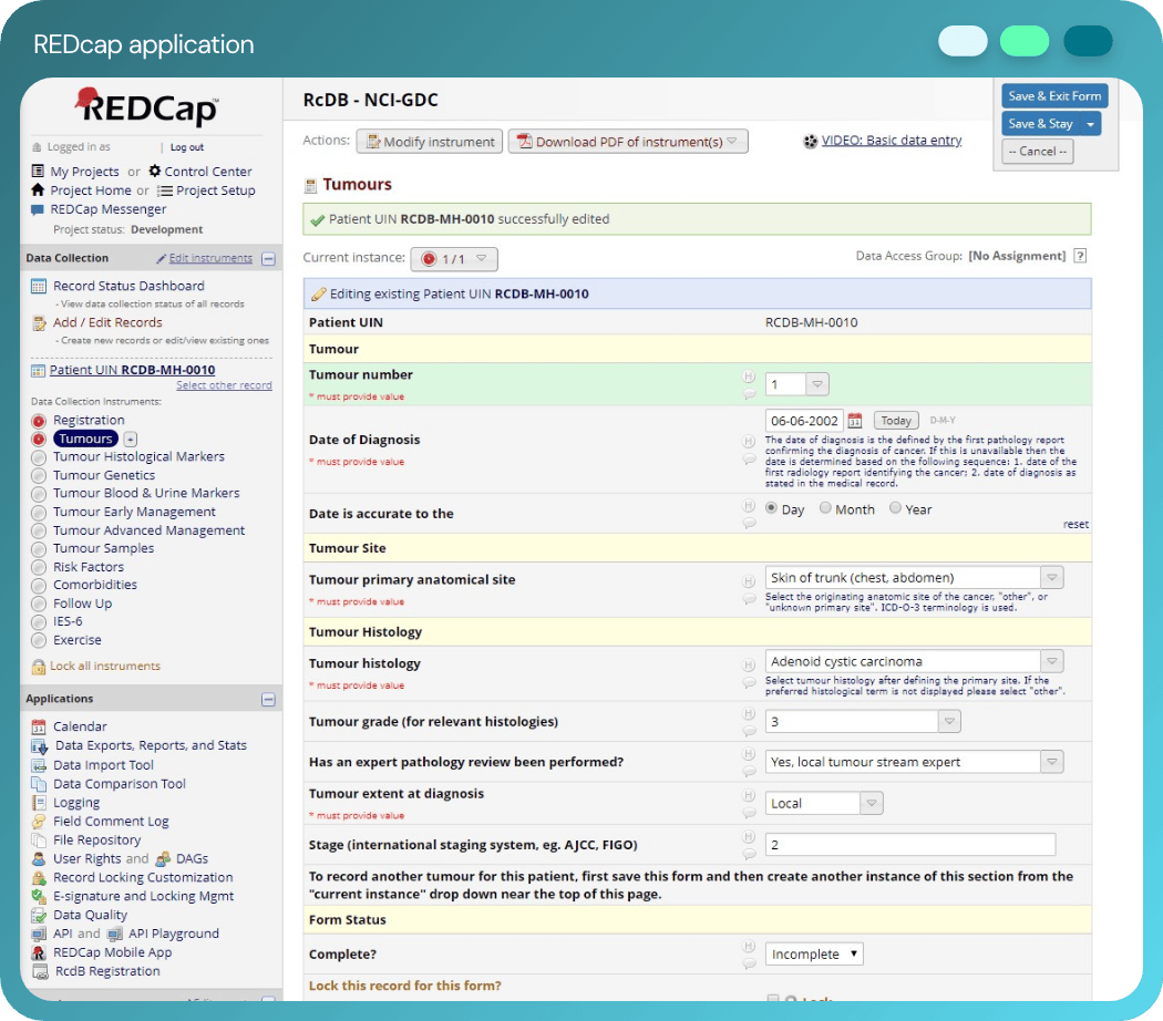 Collection web applications - BioGrid